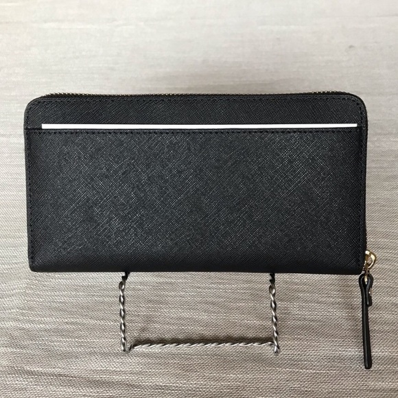 kate spade | Bags | Kate Spade Neda Black Leather Zip Wallet | Poshmark